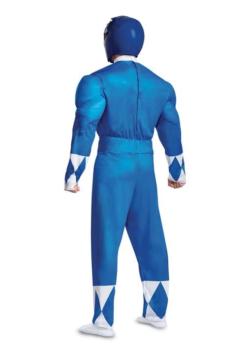 Power Rangers Men's Blue Ranger Muscle Costume