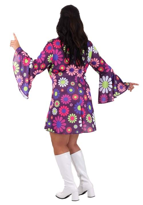 Plus Size Groovy Flower Power Women's Costume