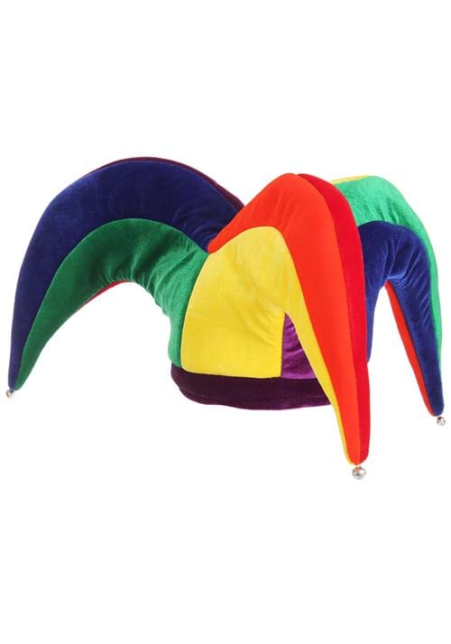 Multicolor Court Jester Plush Costume Hat | Jester Accessories