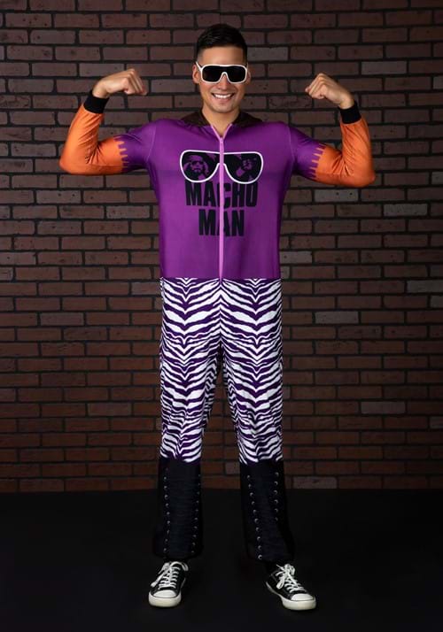 Adult Macho Man Union Suit Costume Onesie | WWE Costumes