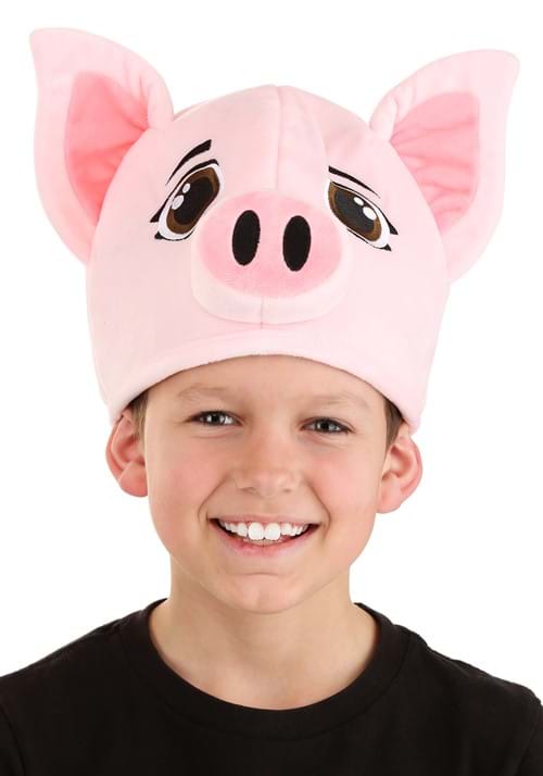 Pink Pig Plush Costume Hat | Pig Accessories