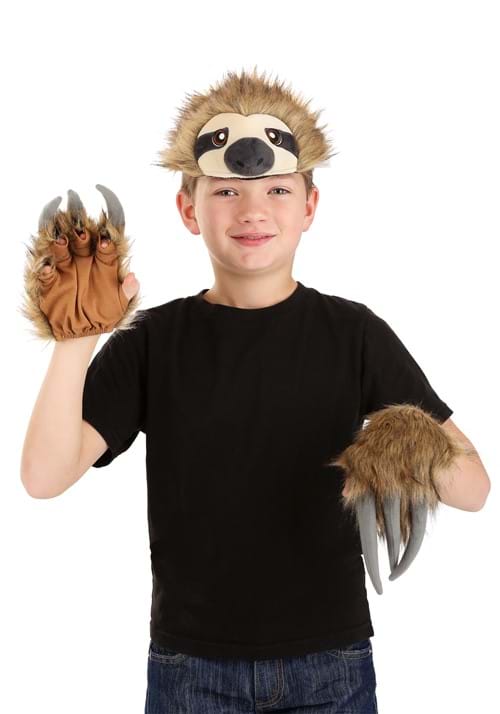 Sloth Soft Headband & Paws Accessory Costume Kit | Animal Accessories