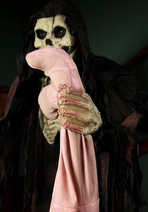 7FT Animated Towering Boogey Man with Kid Halloween Prop | Scary ...