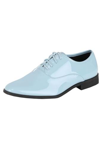 Shiny Powder Blue Tuxedo Shoes
