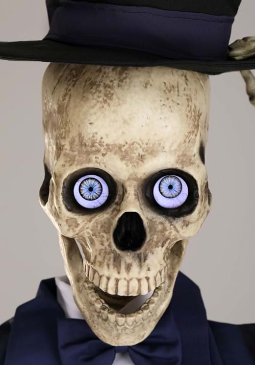 6FT Gentleman Skeleton Animatronic Halloween Prop | Skeleton Decorations