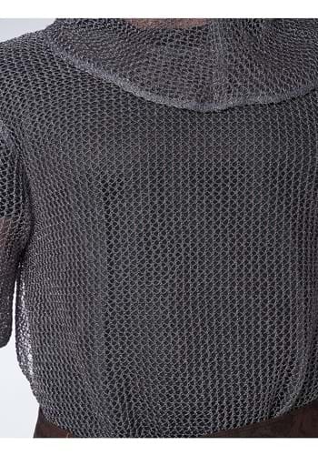 Adult Metallic Knit Chainmail Tunic & Cowl Costume