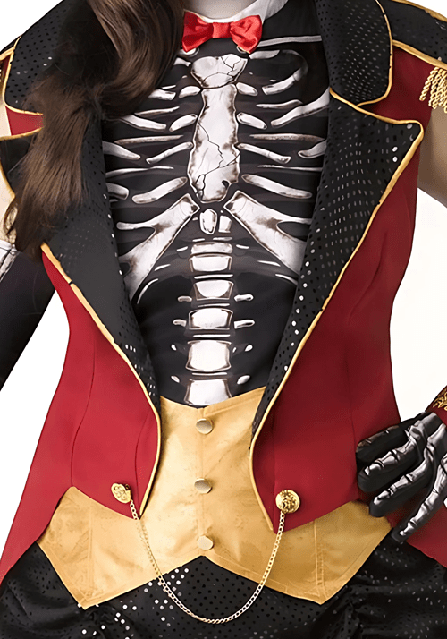 Plus Size Skeleton Ringmistress Women's Costume | Scary Plus Size Costumes