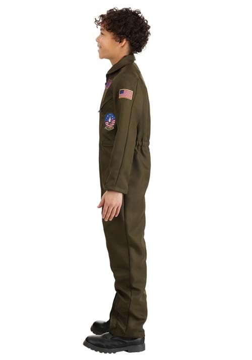 Child Top Gun Deluxe Flight Suit Costume | Top Gun Costumes