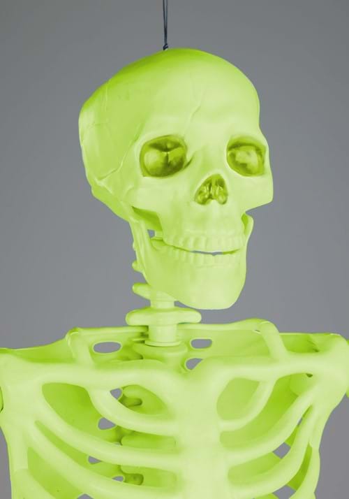 5FT Poseable Crazy Bones Skeleton in Green Halloween Decoration ...