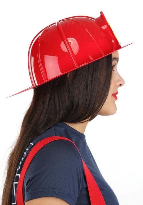 Red Firefighter Costume Helmet for Adults | Firefighter Accessories
