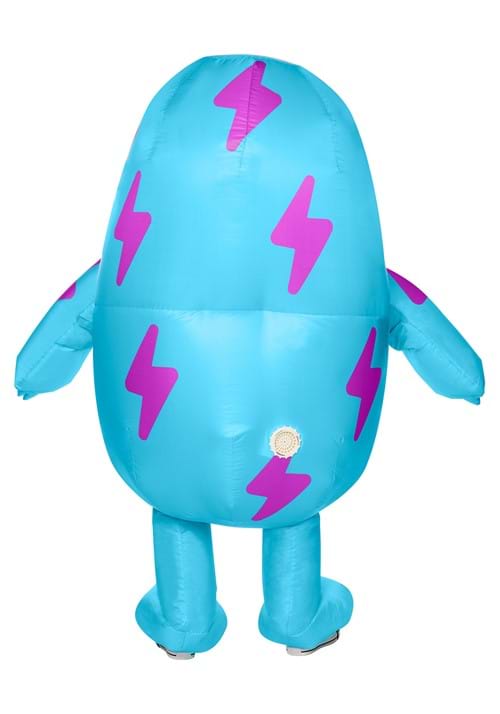 Inflatable Kid's Fall Guys Lightning Blue Costume | Video Game Costumes