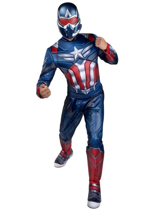 Deluxe Men's Captain America Sam Wilson Costume | Marvel Costumes